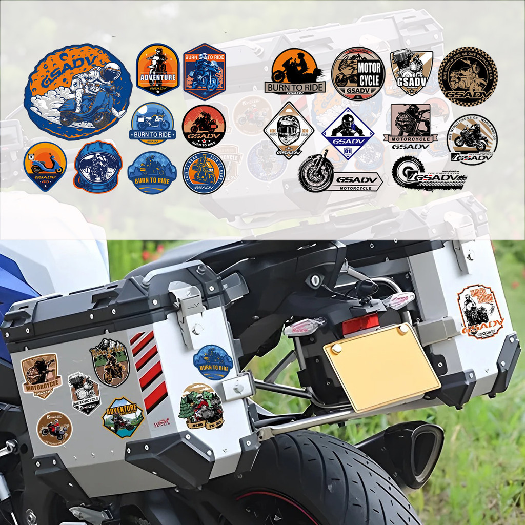 GS ADV Motorcycle Body Windshield Helmet Decal Tail Box Stickers For ...