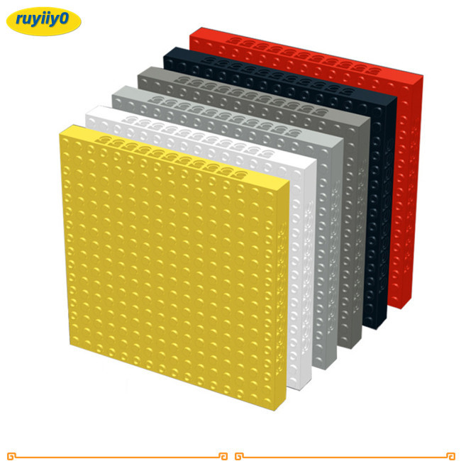 Ruy Pixel Art Building Blocks Bottom Plate 16x16 Perforated Brick Base ...
