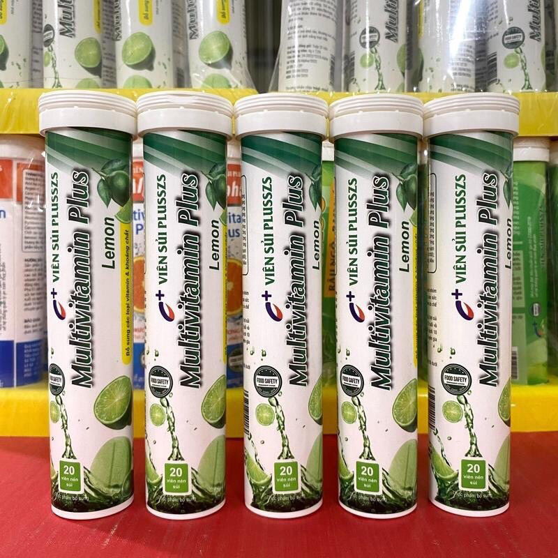 5 Tubes Of 20 Effervescent C Effervescent Tablets Of Fresh Lemon Flavor 4GAM ALPHA MULTIVITAMIN ...