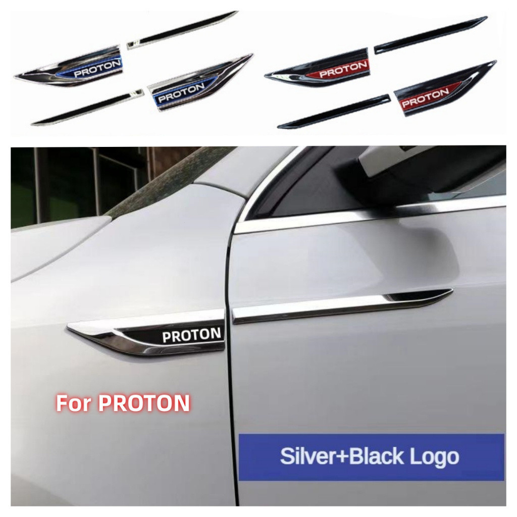 1set car fender stainless steel side label（Contain left and right) for ...
