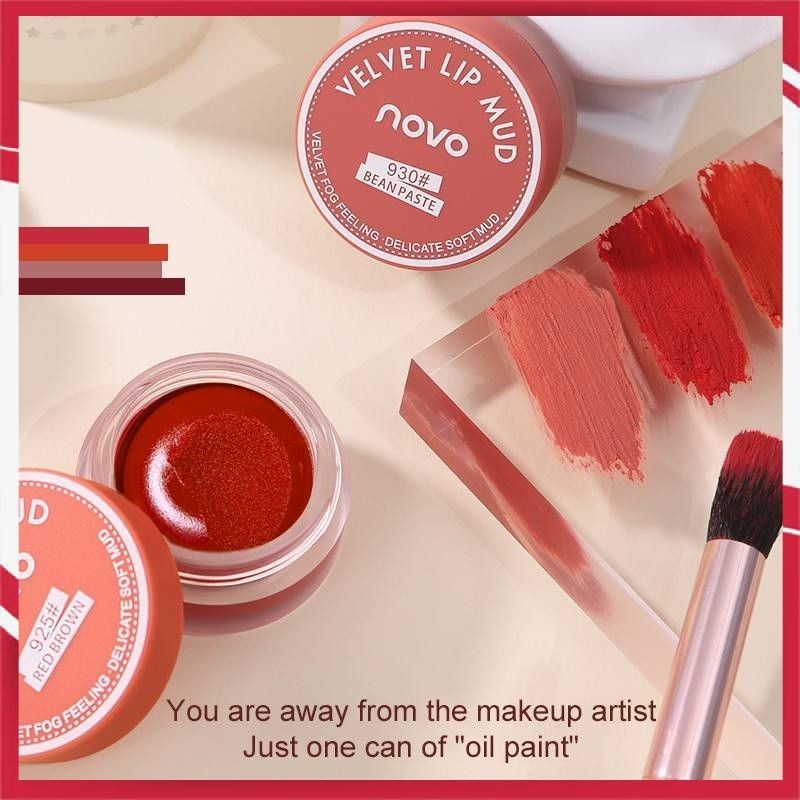NOVO Lipstick Matte Velvet Smooth Moisturizing Easy To Color Long ...