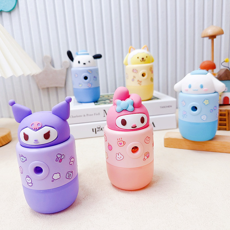 Cartoon Sanrio Style Hand-Cranked Pencil Sharpener Special Pencil ...