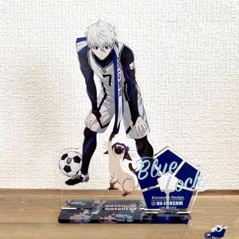 Blue Lock Acrylic Standee - Black Cat Design, 13cm High-Quality Anime ...