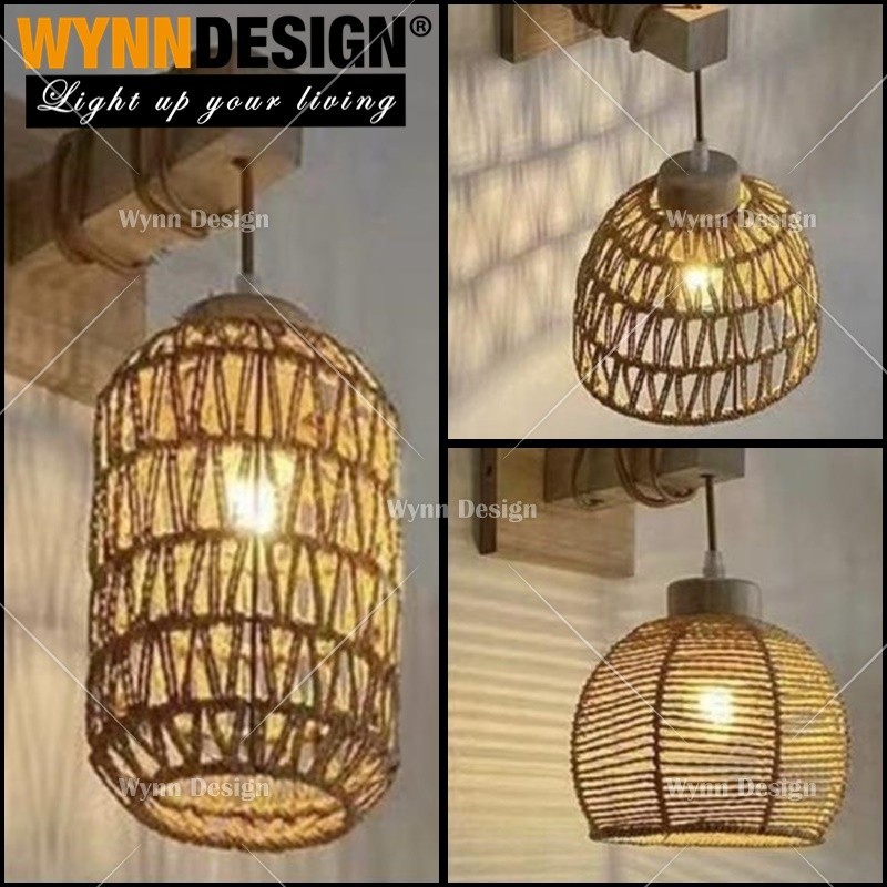 Wynn Design [Wall Light] Rattan Wall Lamp Muji Concept Bamboo Wall ...
