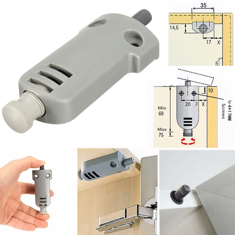 New Cabinet Cupboard Kitchen Door Damper Buffer Soft Quiet Closer Close ...