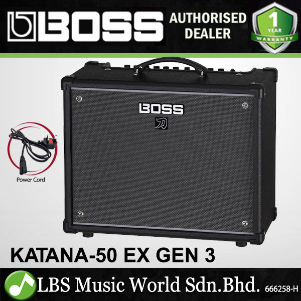 Boss Katana-50 EX MKIII 50 Watt 1X12 Inch Guitar Combo Amp Spaker Amplifier - Gen 3 (Katana 50 ...