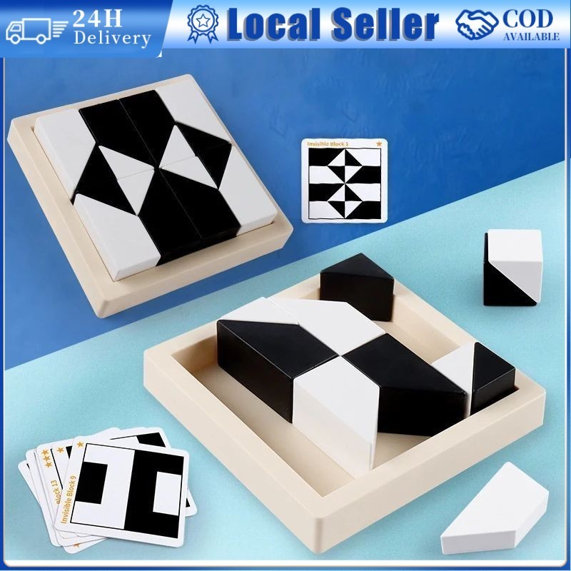 Shape Puzzle Hiding Building Blocks Toy Exercise Children Logical ...