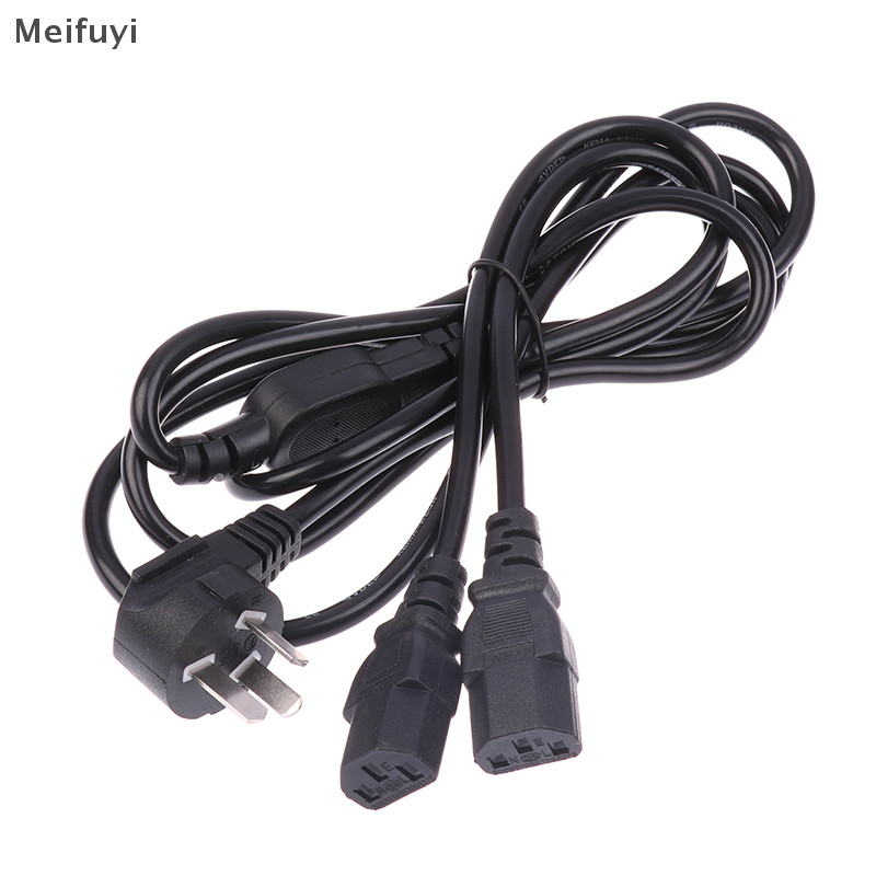 [Meifuyi] European EU 2 Prong Male Plug To Dual IEC Female Power ...