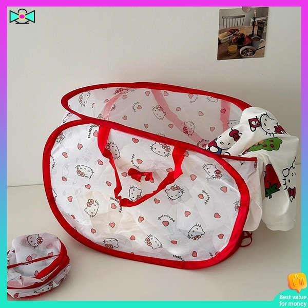 bakul anyaman bakul laundry rotan bakul kain Hellokitty bakul pakaian ...