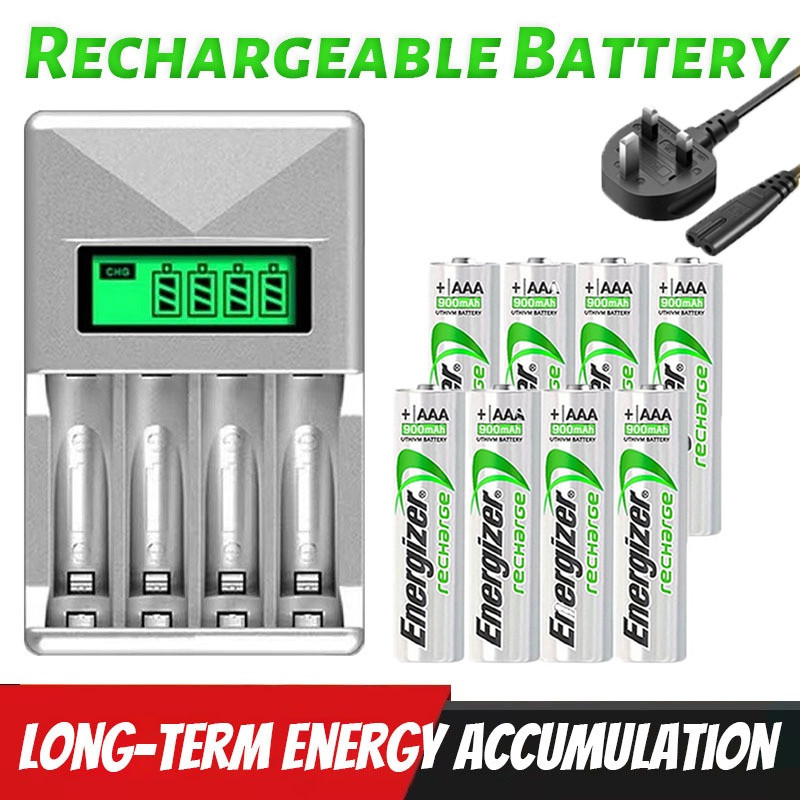 Free battery storage🔥Charger rechargeable battery AA/AAA energizer ...