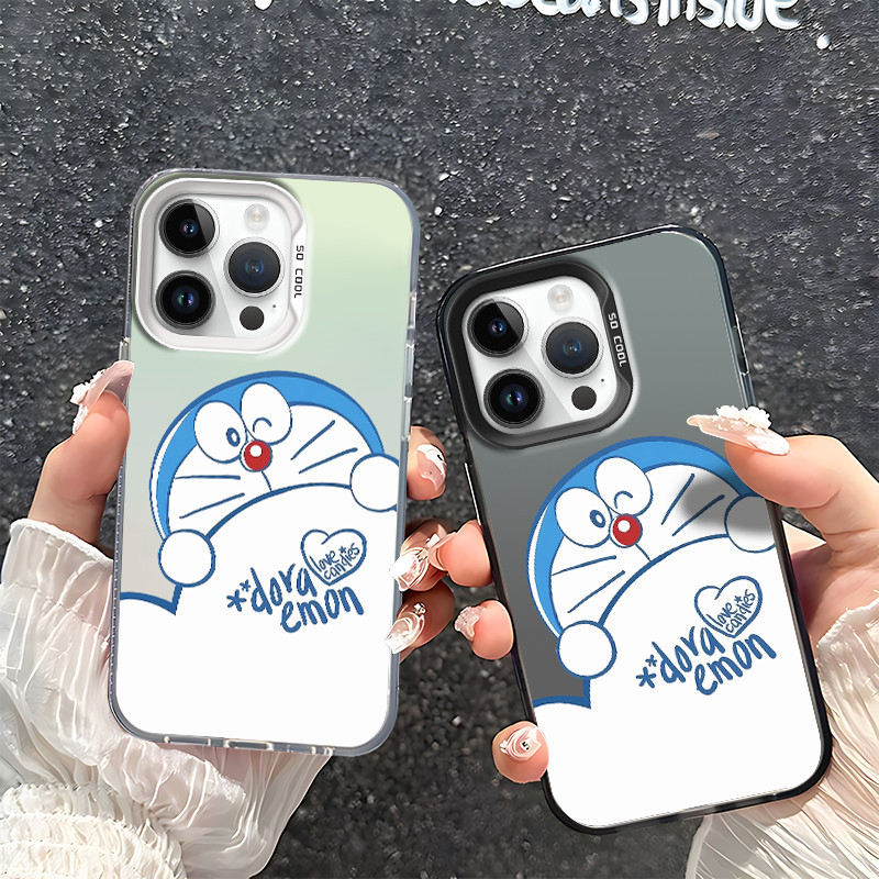 Doraemon Phone Case For iPhone 16 15 14 13 12 11 8 7 Pro Plus Max ...