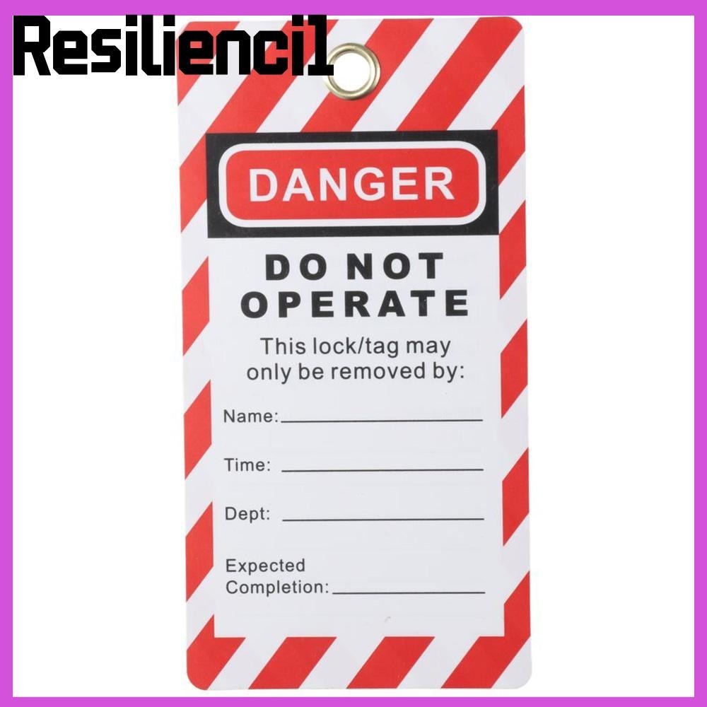 RESILIENCI1 Lockout Tagout Tags, PVC Red Danger Do Not Operate Tags ...