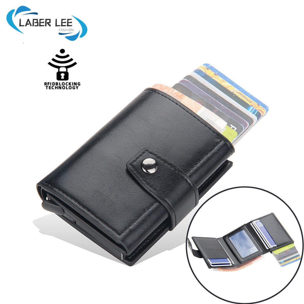 LABER LEE RFID Card Holder Wallet Multi Position Aluminum Alloy Clip ...