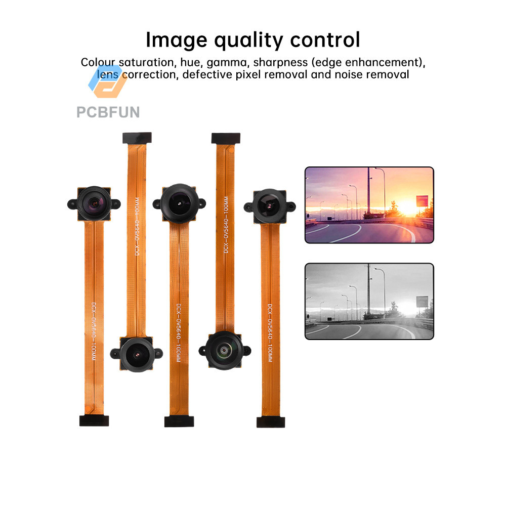 Pcbfun Ov5640 Camera Module 5 Megapixel Ultra Wide Angle Lens Dvp Interface Can Be Used For 
