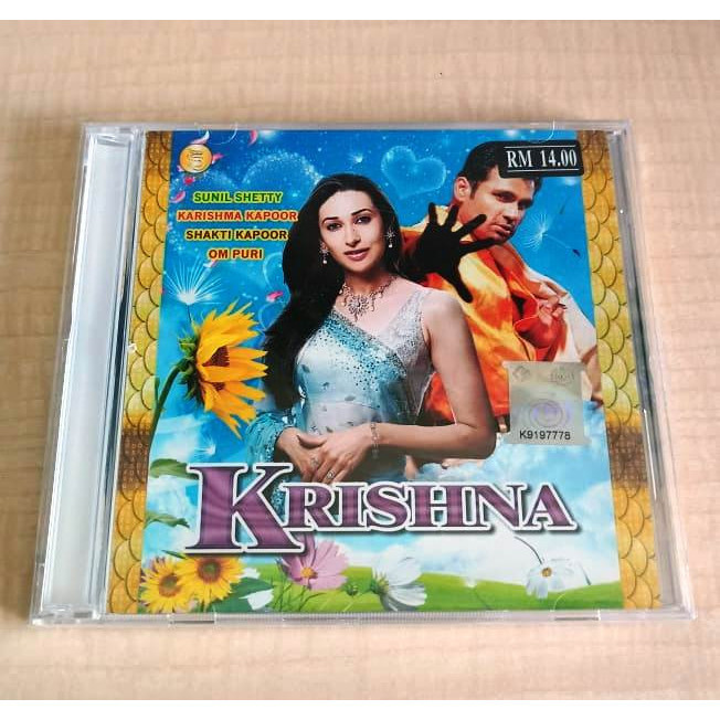 Krishna Bollywood Hindi Movie Original VCD 1996 Film Sunil Shetty Karishma Kapoor Om Puri Shakti ...