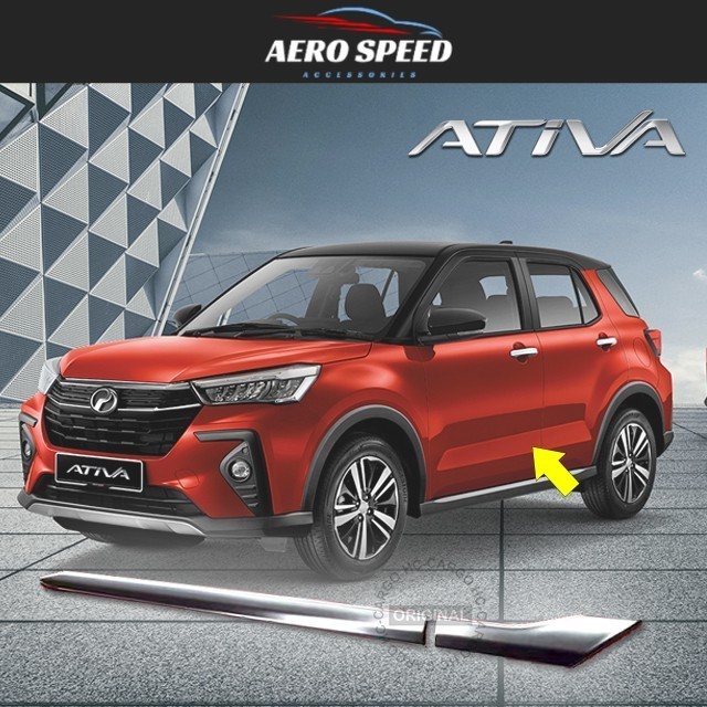 Perodua Ativa Body Side Moulding Trim Lining Accessories Protector ...