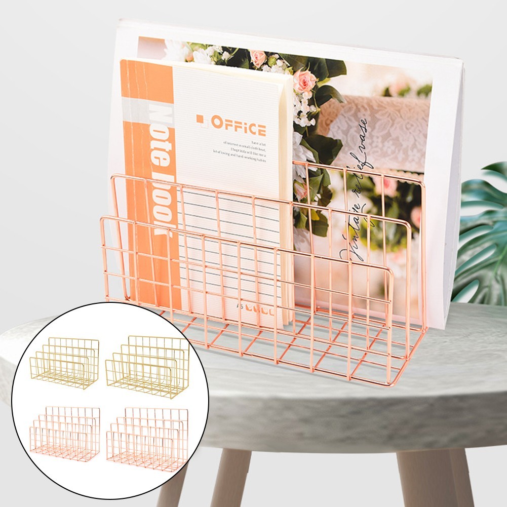 Vertical Wire File Filling Rack Wrought Iron Desktop File Holder ...