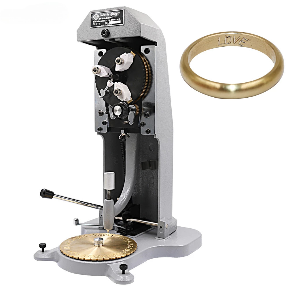 Inside Ring Engraver Stamper with Two Faces Standard Letter Block Dial ...