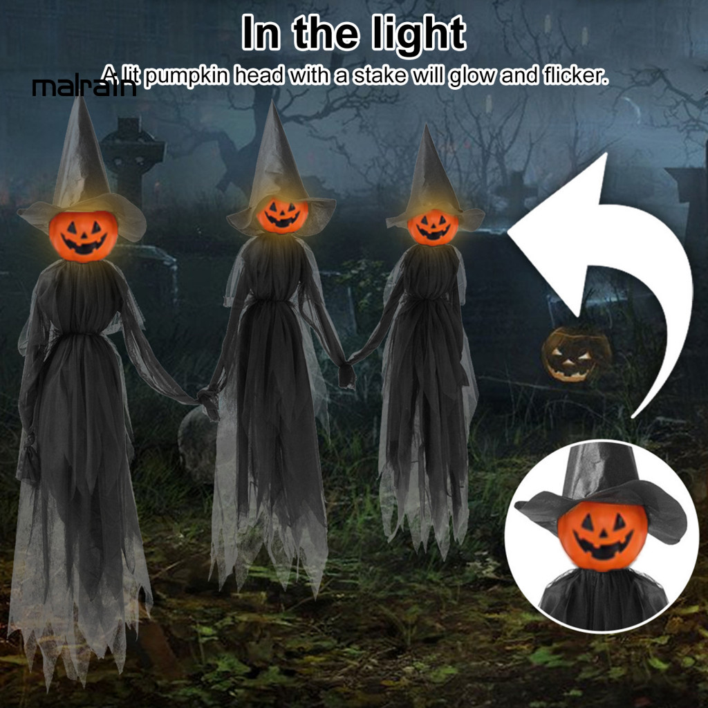[Ma] Glowing Halloween Witch Prop Spooky Atmosphere Prop Spooky ...