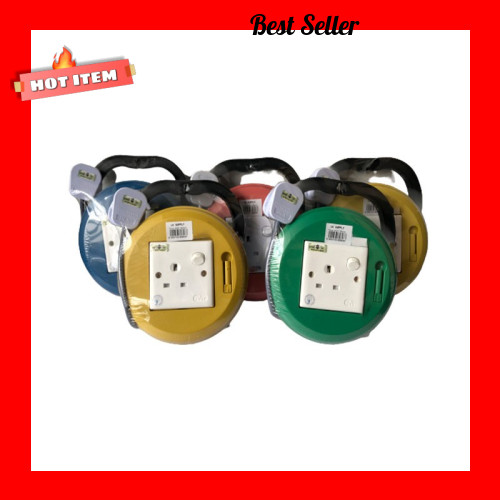 Extension Socket 12 Yard 12 Meter Wire Cable Round Box [LOCAL READY ...