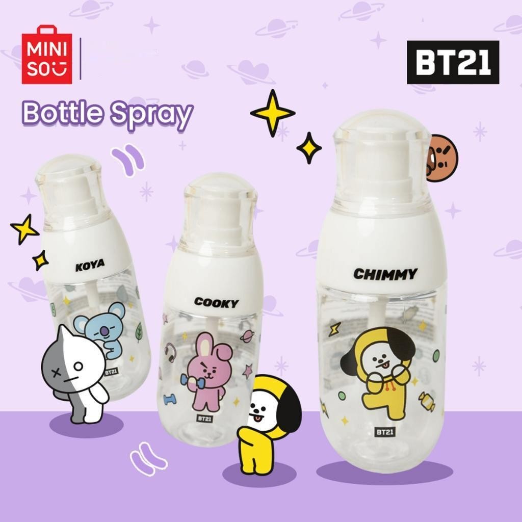 Miniso x BT21 Collection LOtion Bottle/Spray Bottle Portable and ...