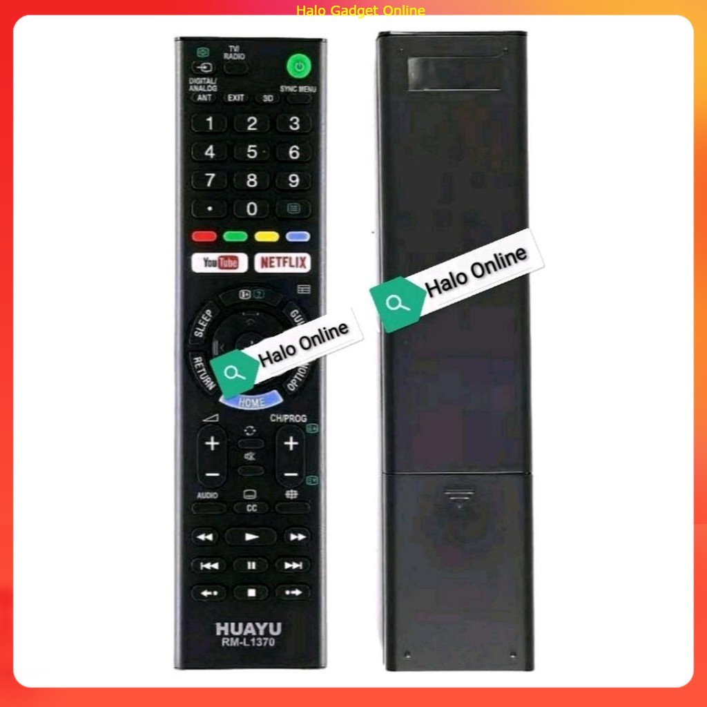 High Quality Sony Bravia LED LCD SMART TV Remote Control RM-1370 With Youtube/Netflix Compatible ...