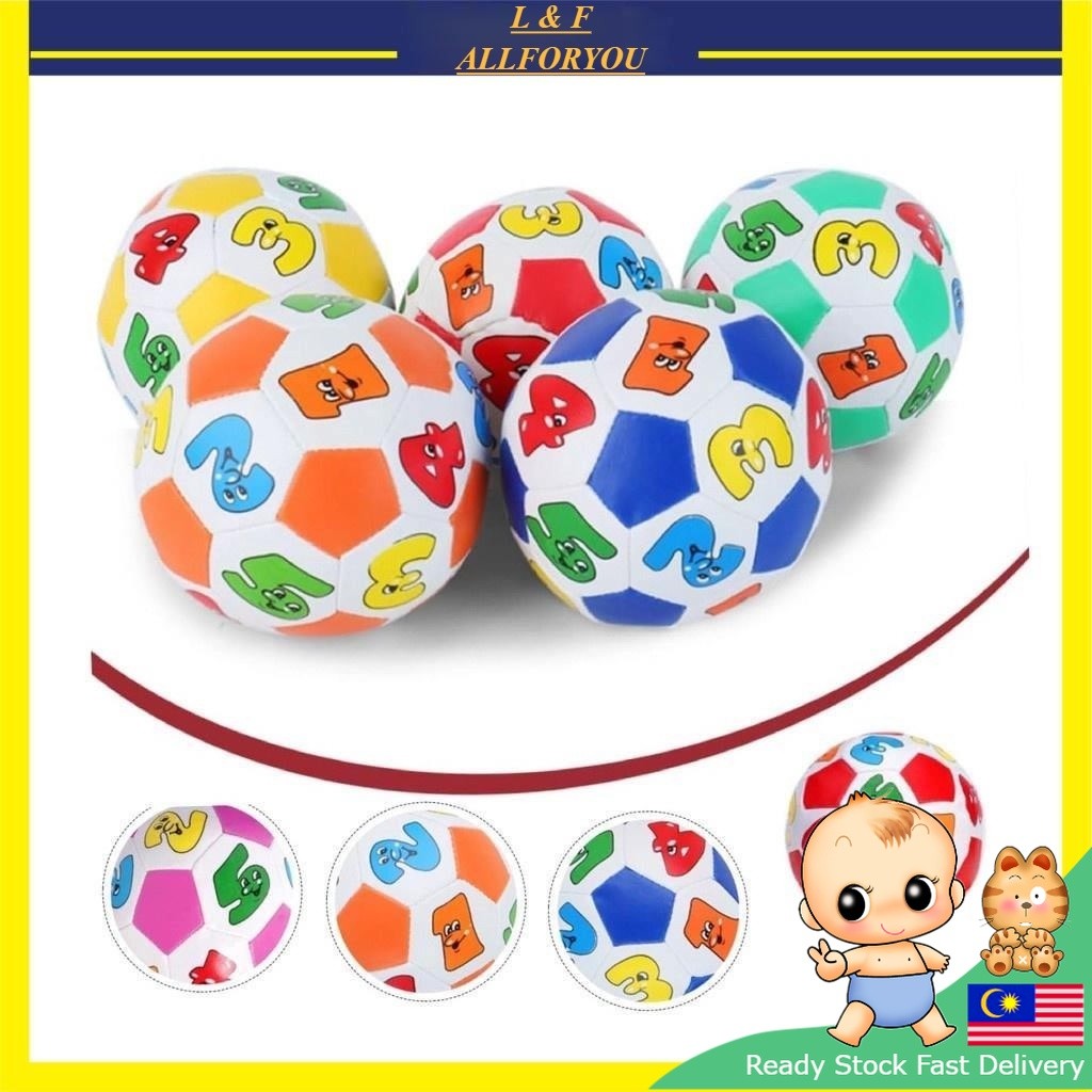 Baby Soft Number Ball Plush Toy Ball Color Nombor Mainan Bola | Shopee ...