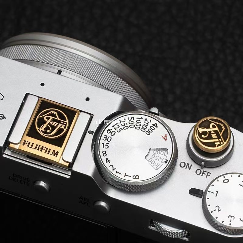 Leather Hot Shoe Cover for Fujifilm XT30 II Second-generation Shutter Button X100VI XT50 x100V ...