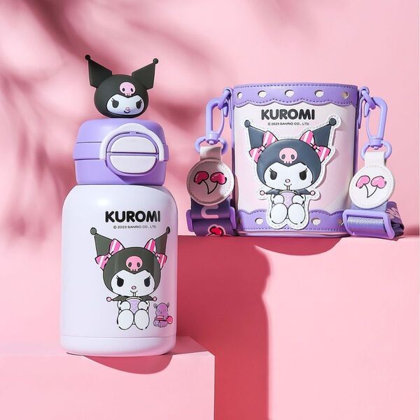 kuromi water bottle botol air tahan sejuk kuromi Cawan, cawan termos beruang, cawan air kanak ...