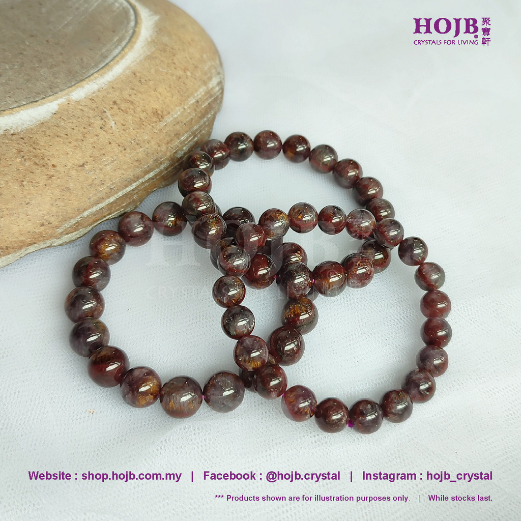 HOJB High Grade Canadian Auralite-23 5AA Beads Bracelet 9-11mm 聚寳軒优质加拿大 ...