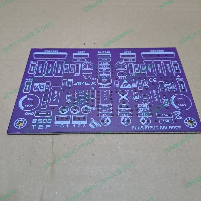 Pcb power amplifier apex B 500 Tef with Input Balance. | Shopee Malaysia