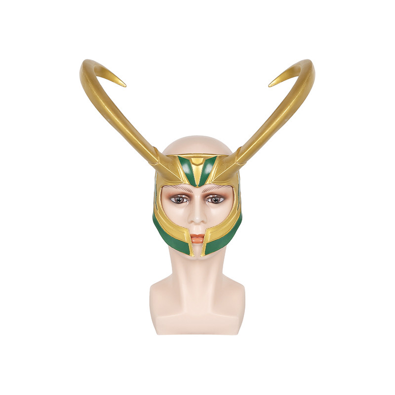 Loki Mask Cosplay Latex Masks Helmet Masquerade Halloween Party Costume ...