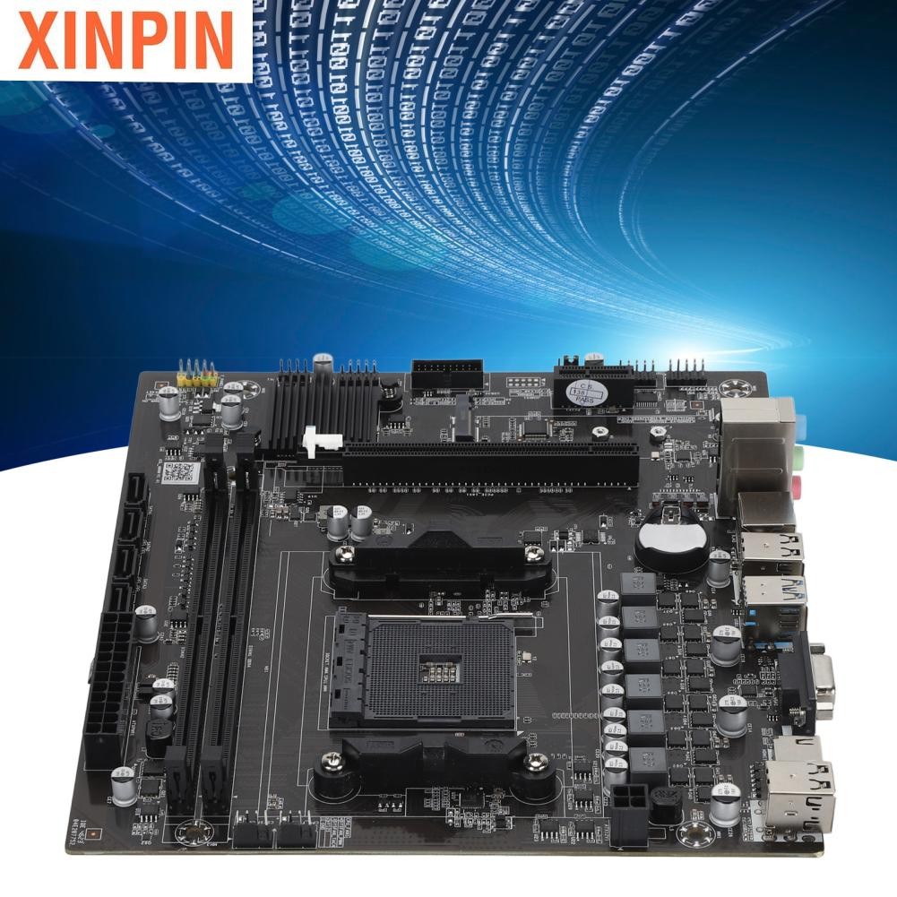 Xinpin ATX Motherboard 32GB DDR4 Safe Support AM4 Socket A Series APU 4 ...