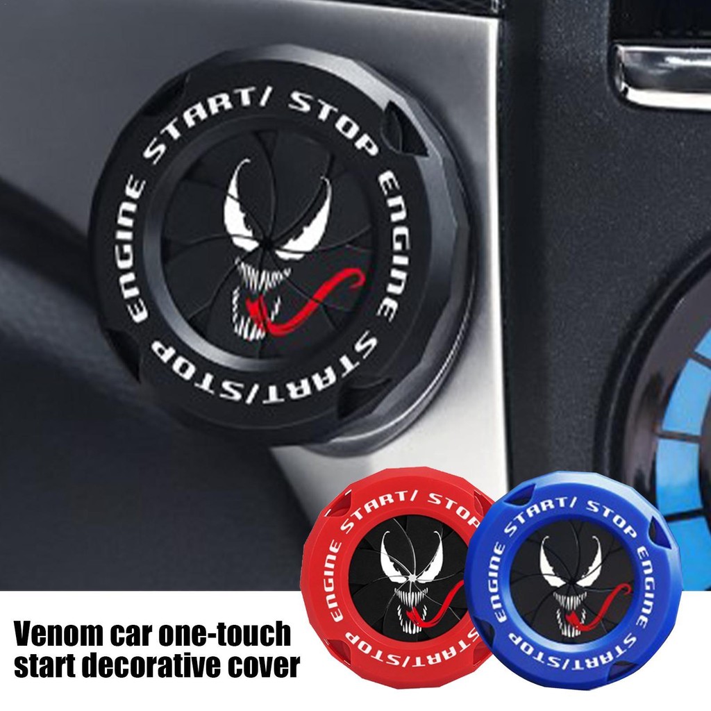Push Start Button Cover Venom Movie Anime Design Car Engine Start Stop ...