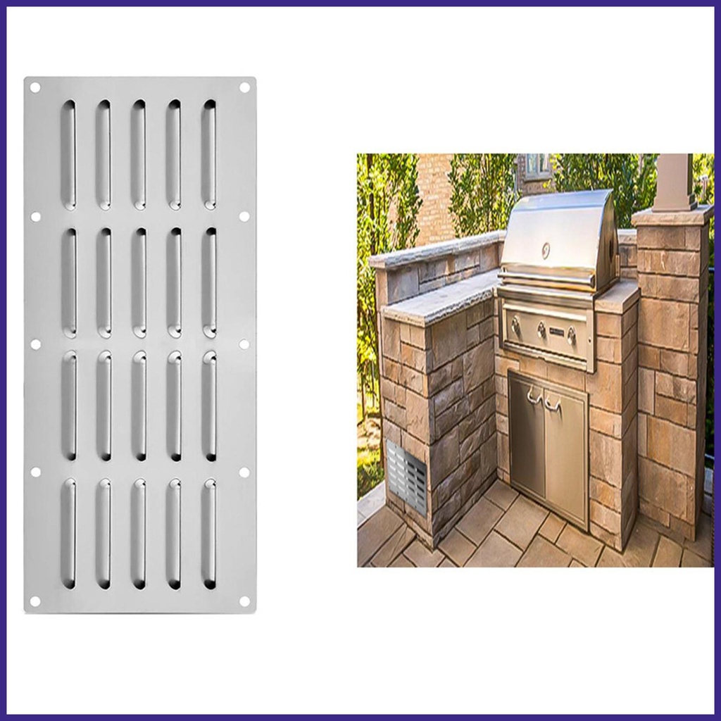 Stainless Steel Venting Panel 15 X 6.5 Inches Air Venting Panel Cover ...