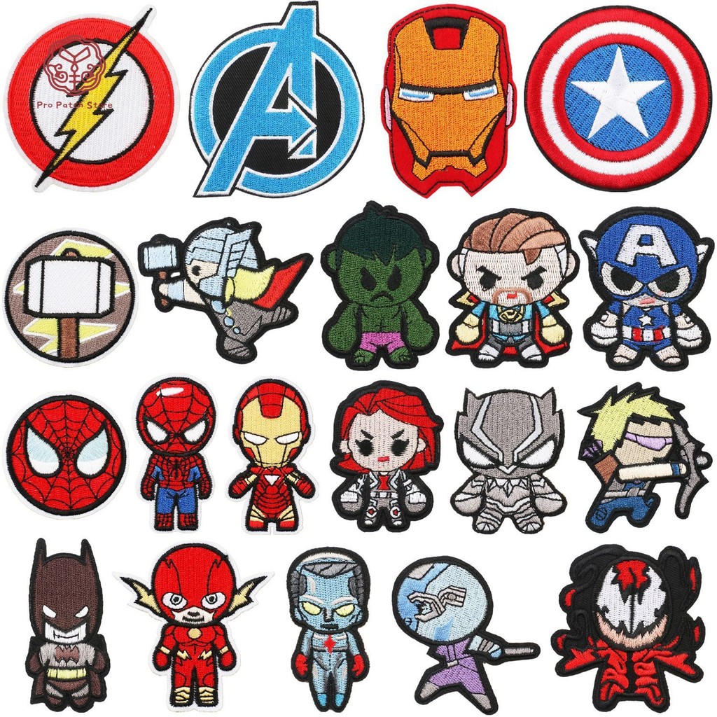 Pro Patch Store Iron Man Marvel Spider Series DIY Embroidery Patches ...