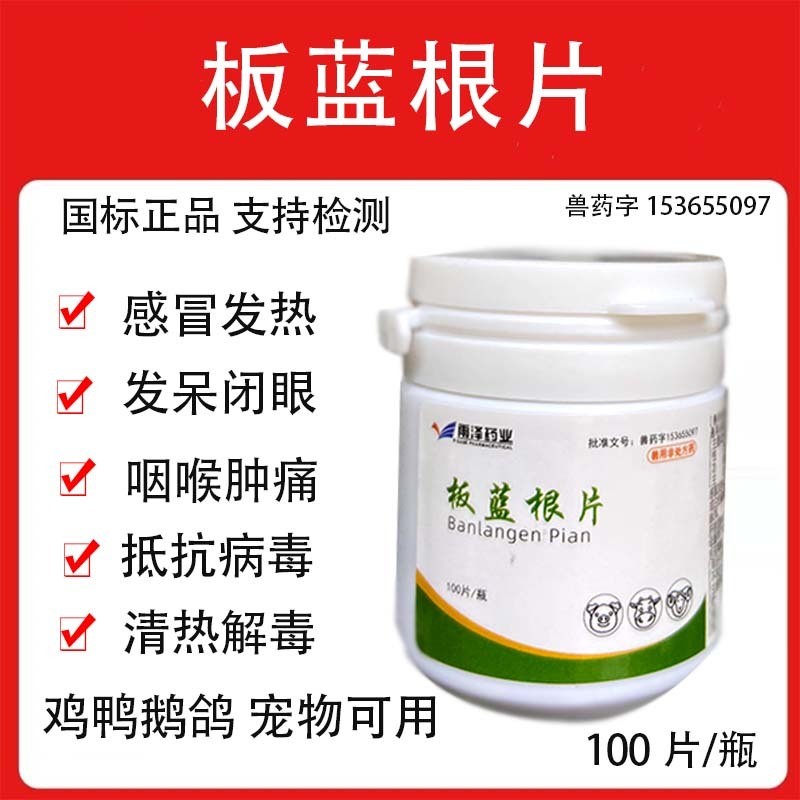 Veterinary Radix Isatidis Tablets Veterinary Drug Chicken Duck Goose ...