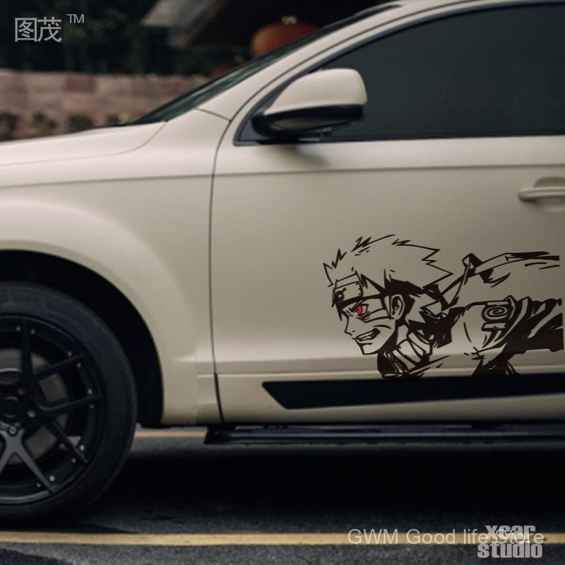 Naruto Automobile Sticker Nine-Tailed Naruto Sprint Sharingan Car Door ...