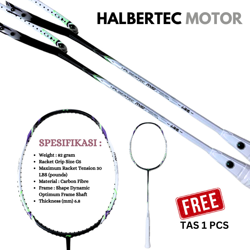 Original HALBERTEC MOTORCYCLE BADMINTON RACKET | Shopee Malaysia