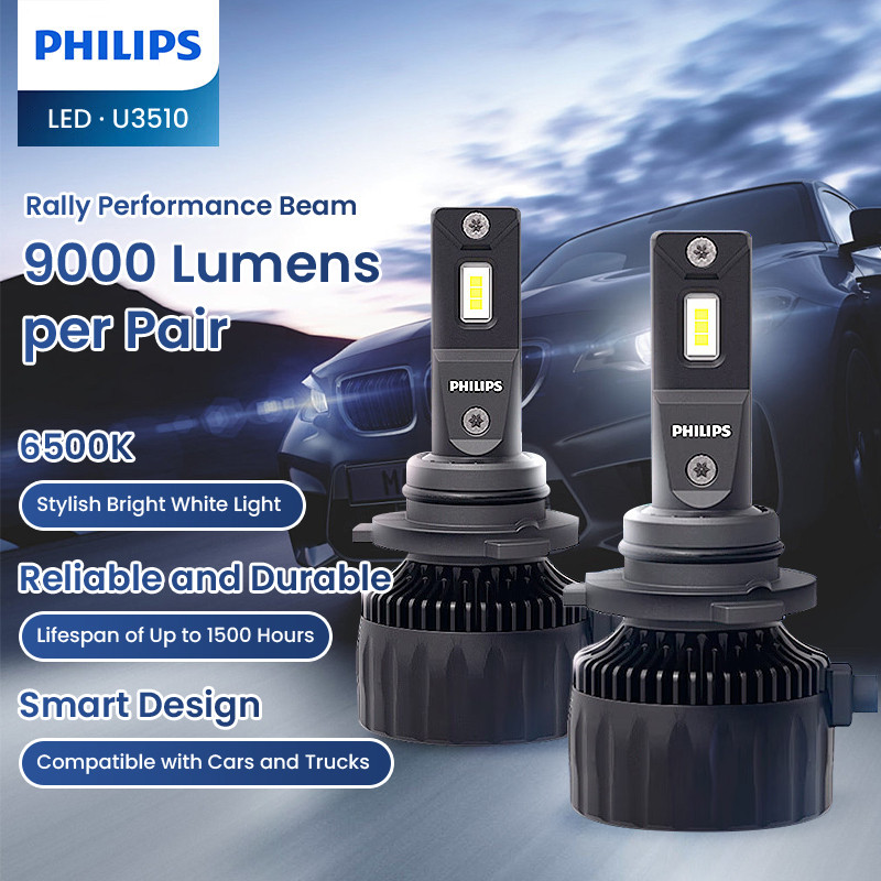 Philips Ultinon Rally 3510 High-Brightness LED Car Lights Headlight H7 Polar Day High Brightness ...