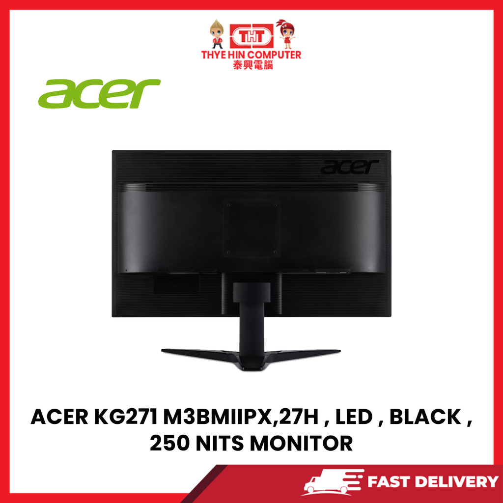 ACER KG271 M3BMIIPX,27H , LED , BLACK , 250 NITS MONITOR | Shopee Malaysia