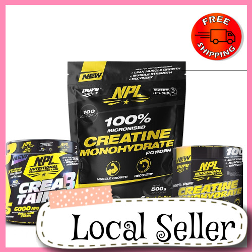 Halal Fitness Gym Supplement: NPL 100% Creatine MonoHydrate | Shopee ...