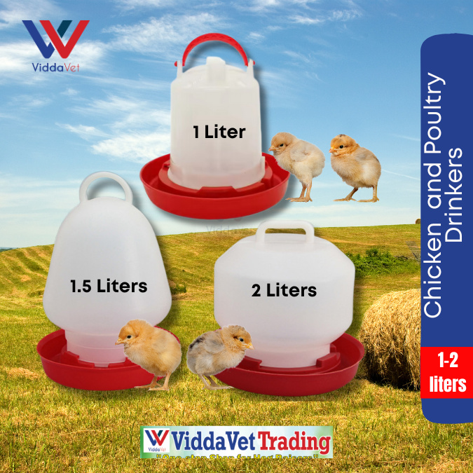 Plastic Poultry Drinker Chick Waterer Kit Broiler Drinking Bowl Auto ...