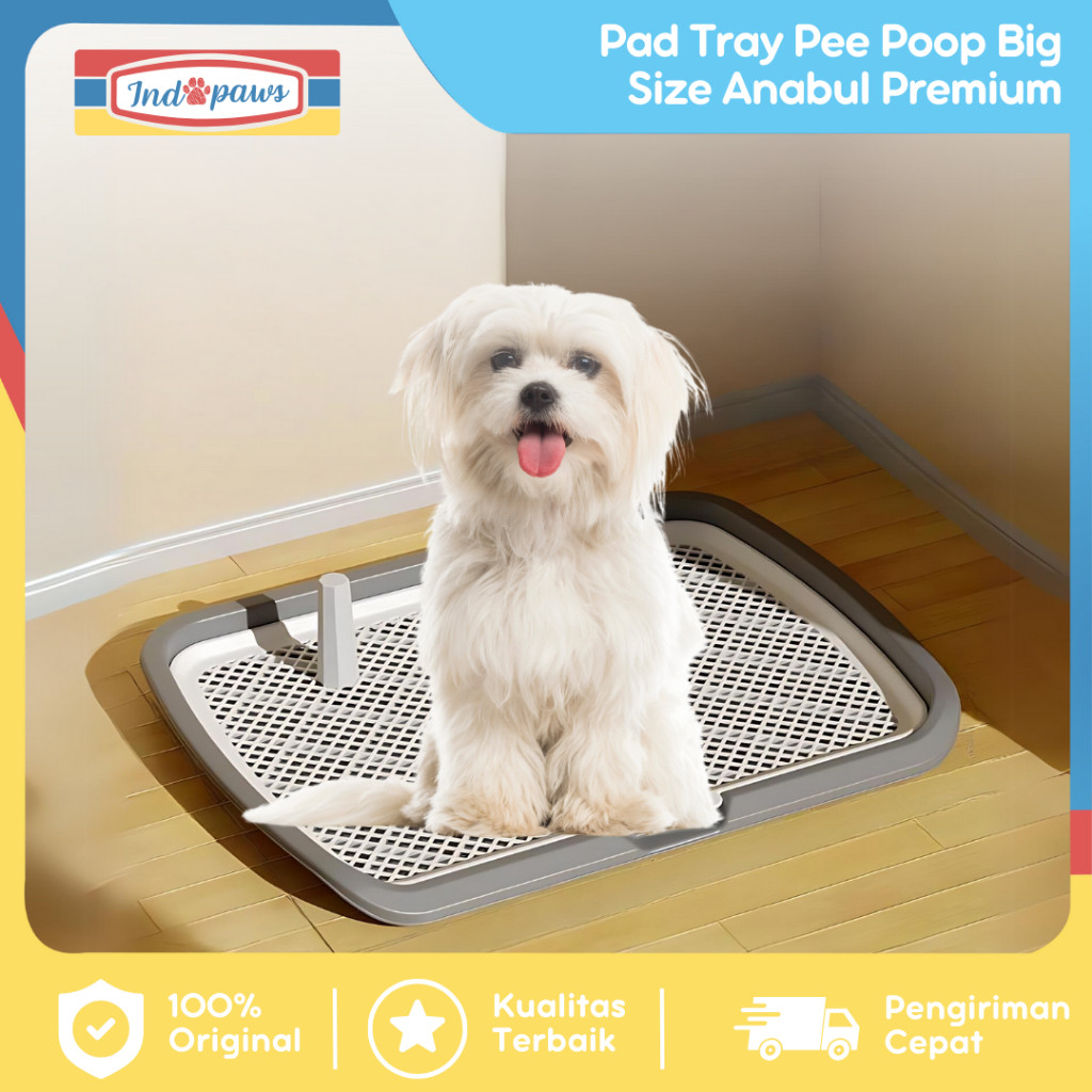 Indopaws Pet Toilet - Dog Cat Pee Pad / Pet Pad Tray Pee Poop Big Size ...