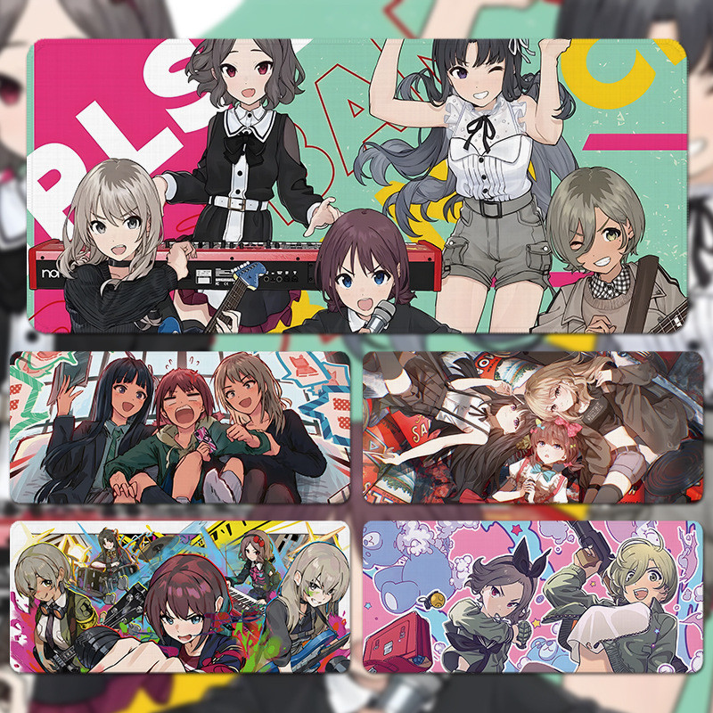 Crying Girl Band Mouse Pad Keyboard Pad Student Office Game Cartoon ...