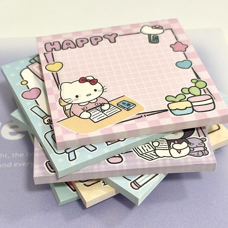 Cartoon Sanrio Sticky Notes Cute Sticky Student Cartoon Handbook ...