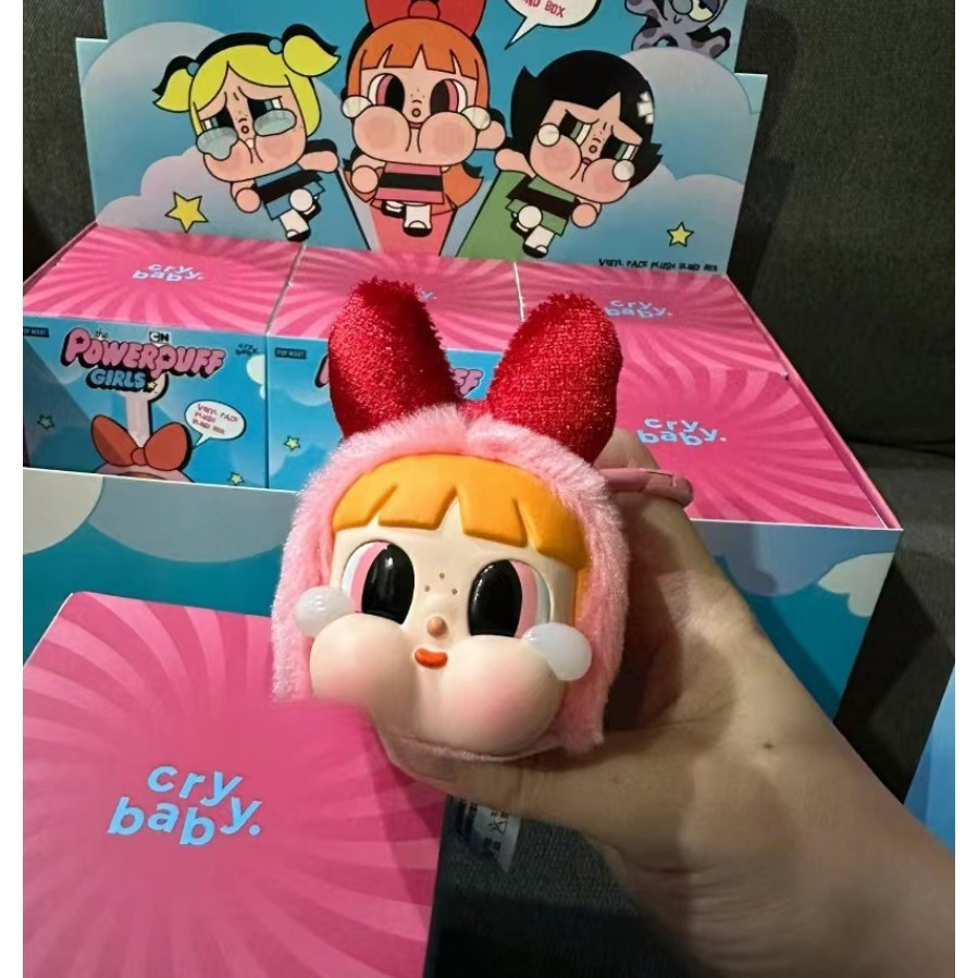 CRYBABY X The Powerpuff Girls Vinyl Face Plush Keychain POP MART ...