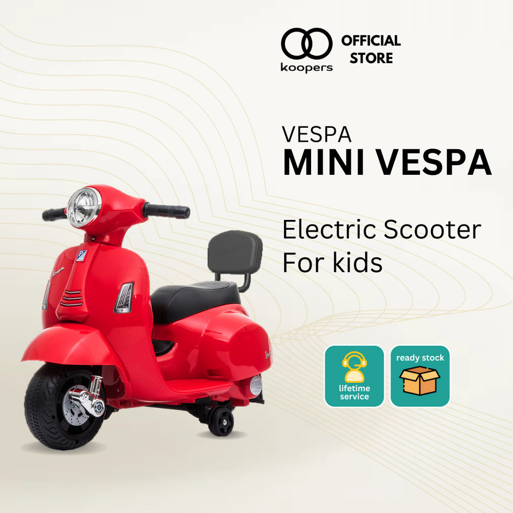 Original Mini Vespa GTS 6V Ride-On Scooter With MC Mark | Mainan & Hobi ...