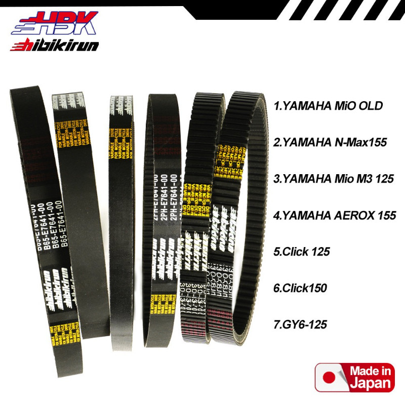 HBK V-Belt Drive Belt B65 / 5TL / 2DP / 2PH For Aerox v2 NMAX V2 Aerox ...