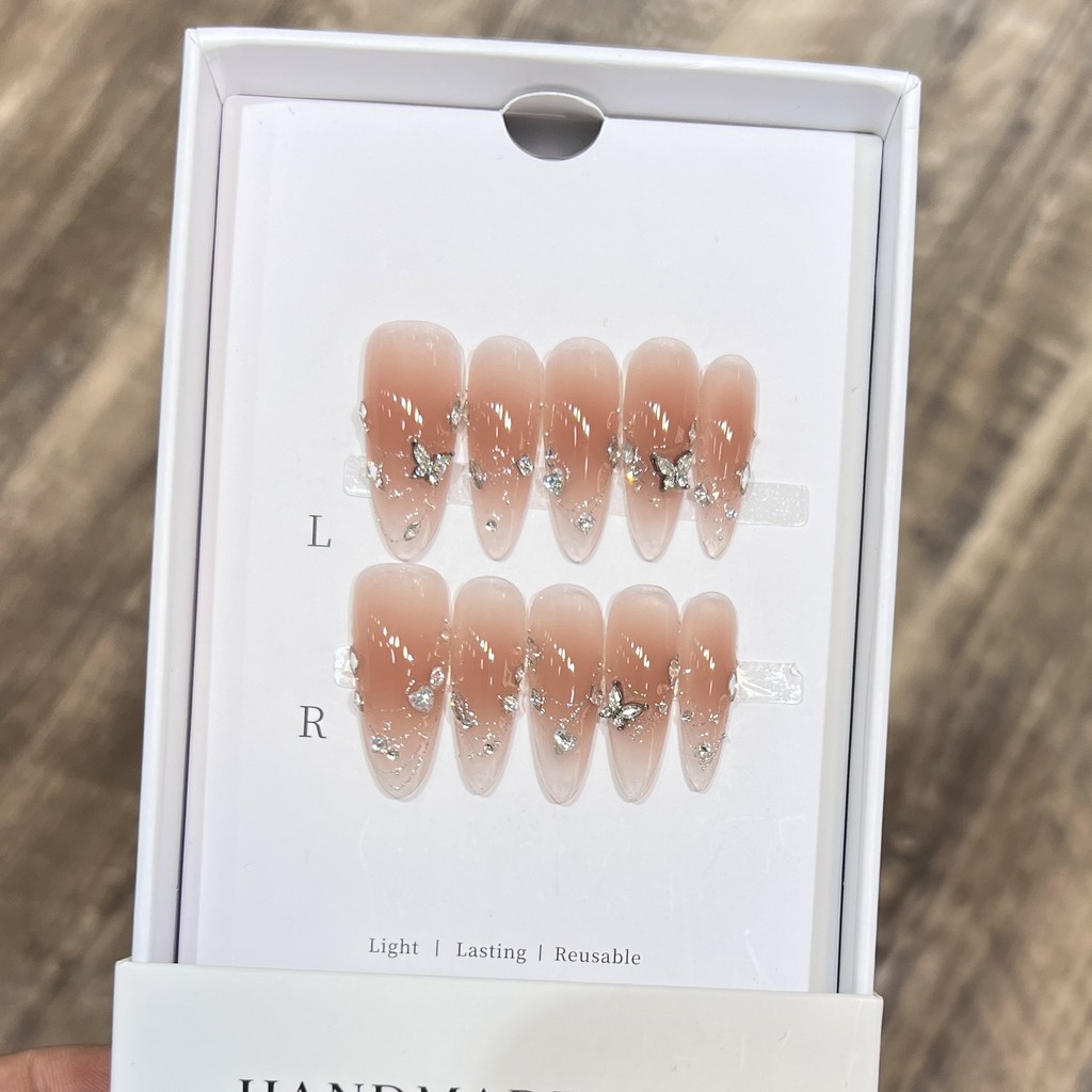 Nail art patch Removable Fake nails Unique Handcrafted Nail Accessories ...